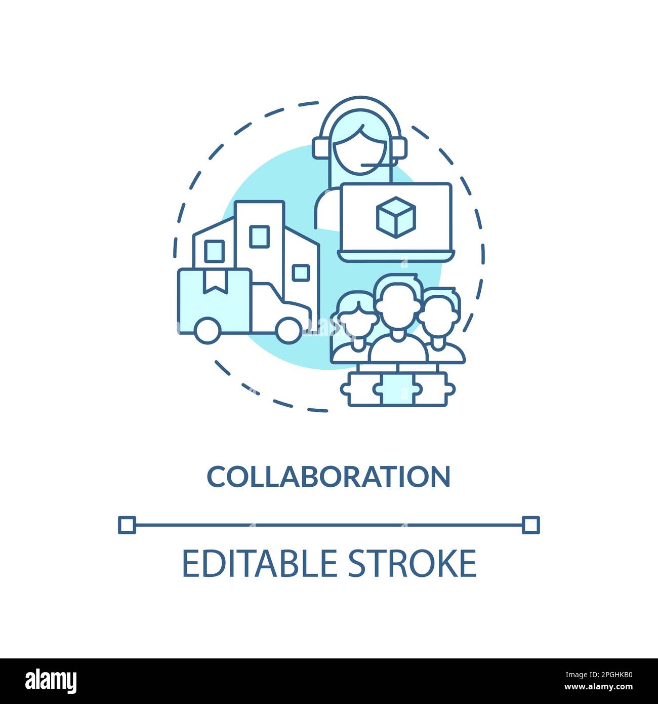 Supply chain collaboration Stock Vector Images - Alamy