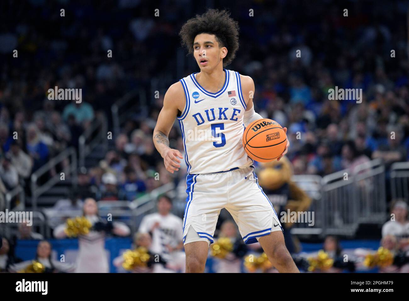 Duke guard Tyrese Proctor (5) during the second half of a first-round ...