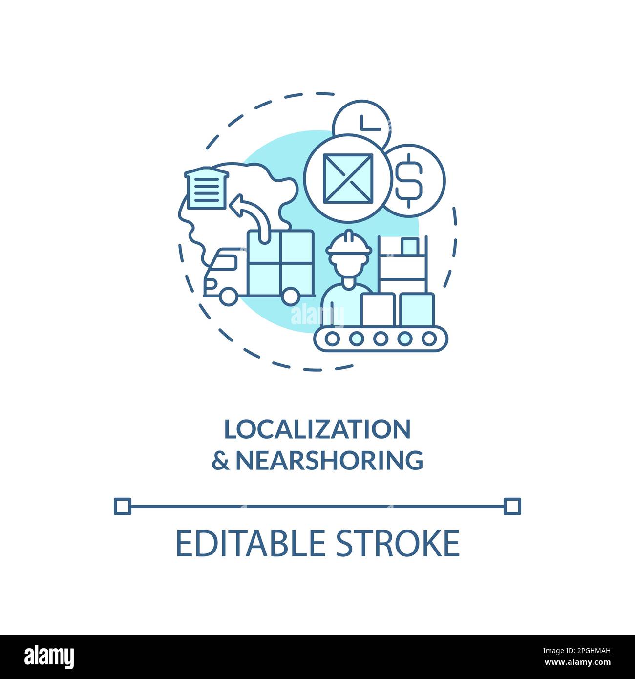 Localization and nearshoring turquoise concept icon Stock Vector Image ... Localization and nearshoring turquoise concept icon Stock Vector Image ...