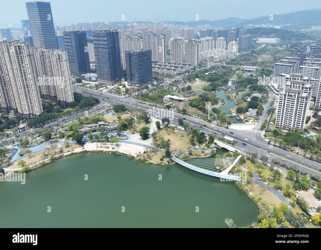 Fuzhou. 22nd Mar, 2023. This aerial photo taken on March 22, 2023 shows ...