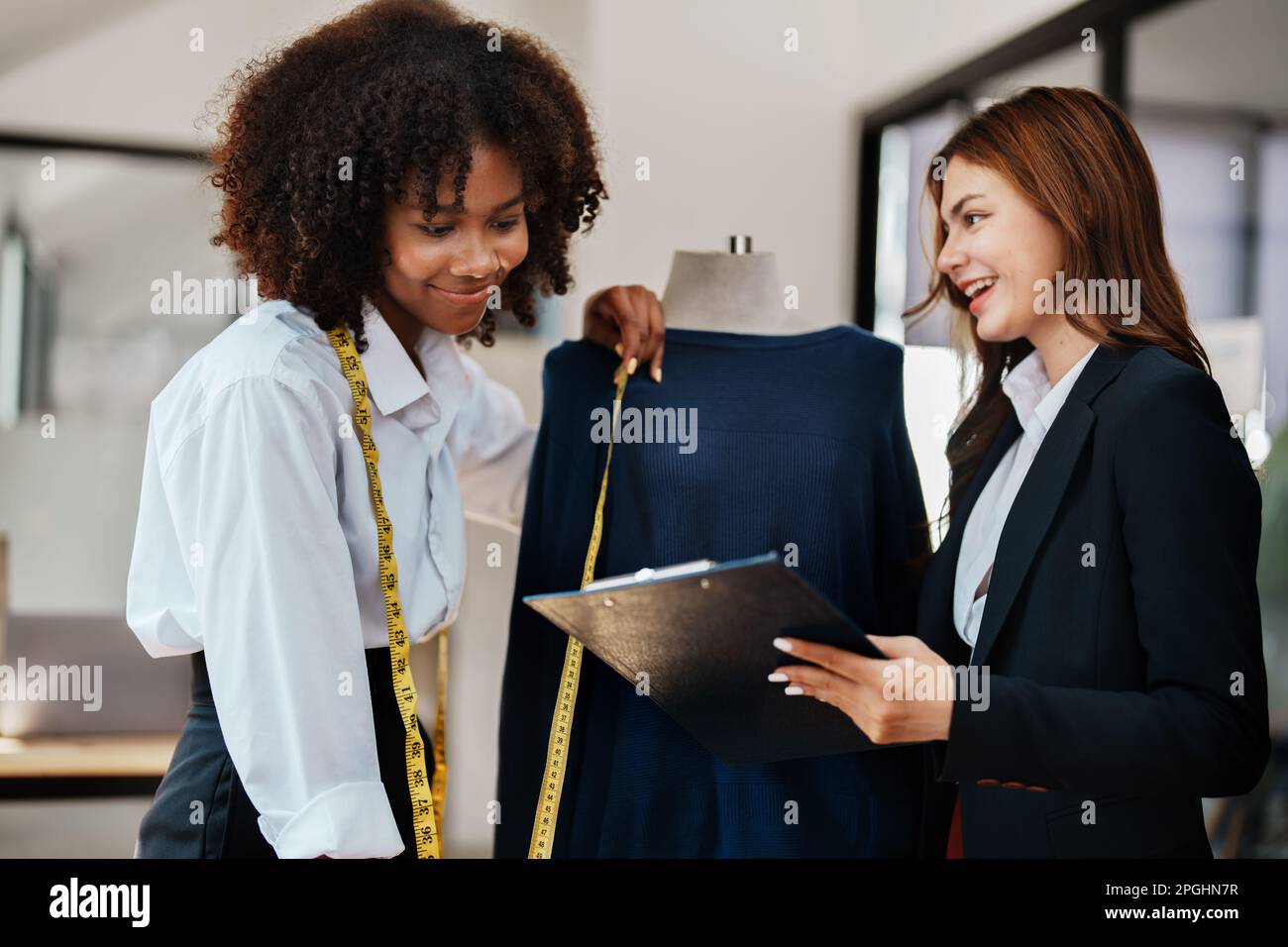 Multi ethnic young teen african american and asian woman fashion ...