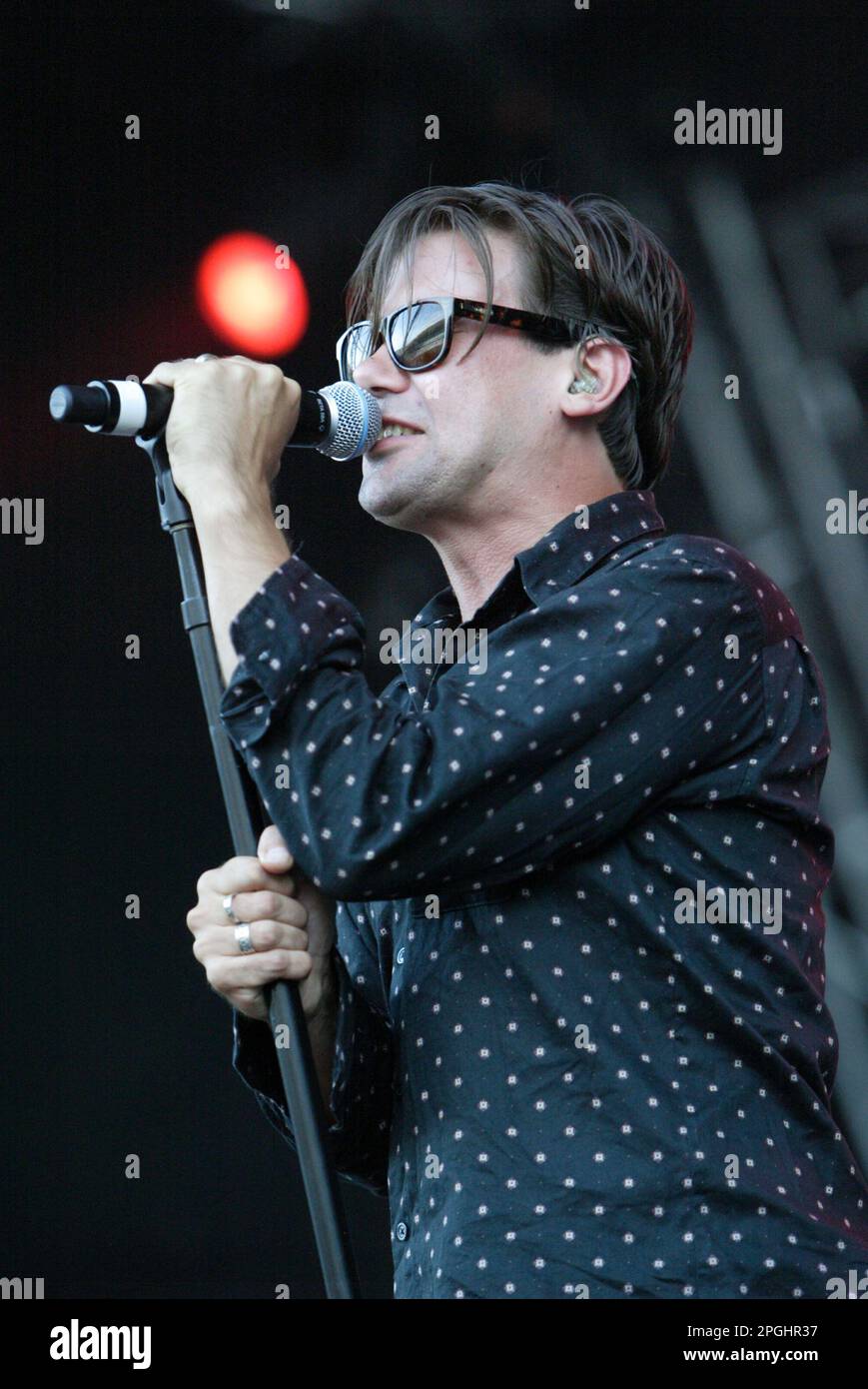 Phil Jamieson Grinspoon performing live in concert at ANZ Stadium as ...