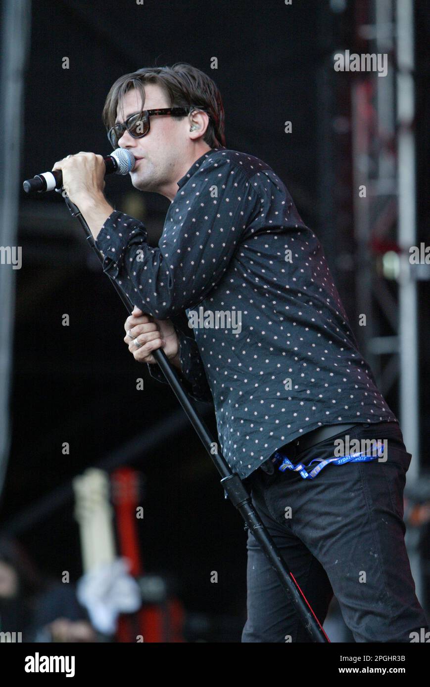 Phil Jamieson Grinspoon performing live in concert at ANZ Stadium as ...