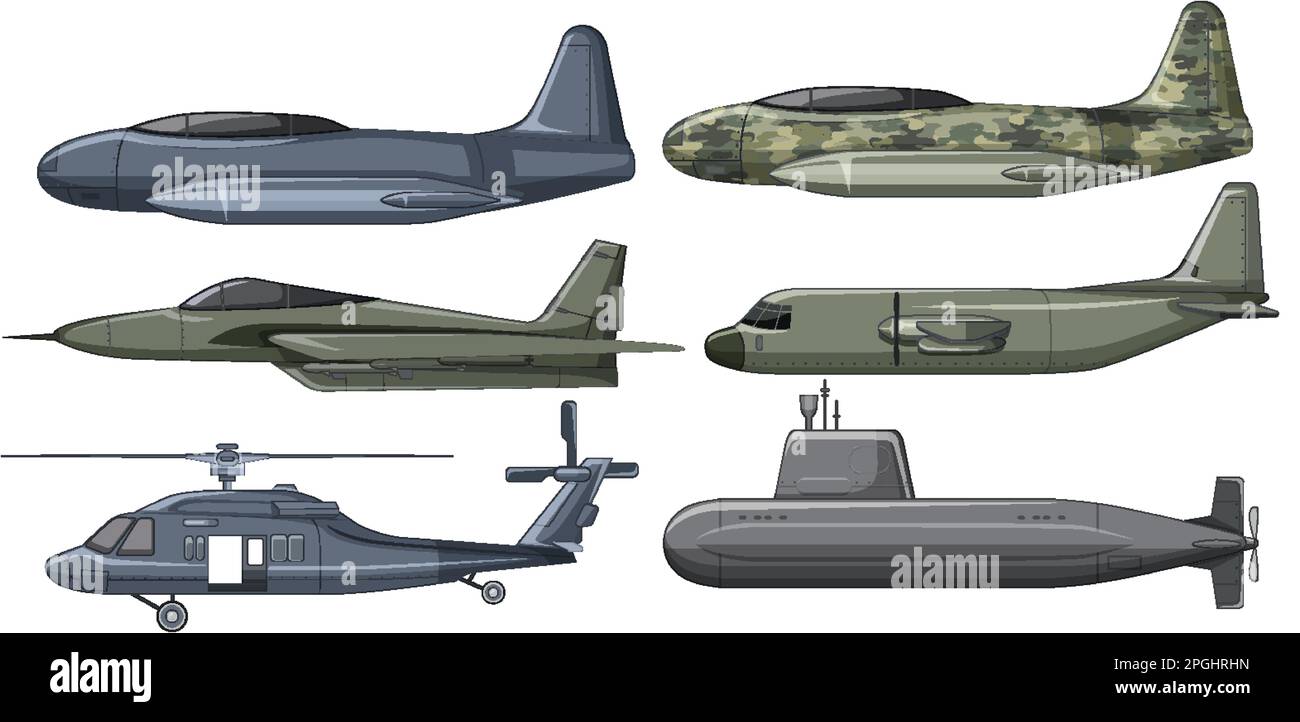 Group military aircraft in Stock Vector Images - Alamy