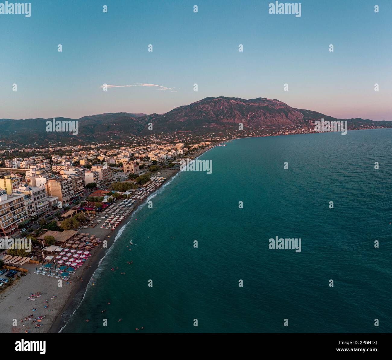 Aerial view kalamata, messinia greece Stock Photo - Alamy