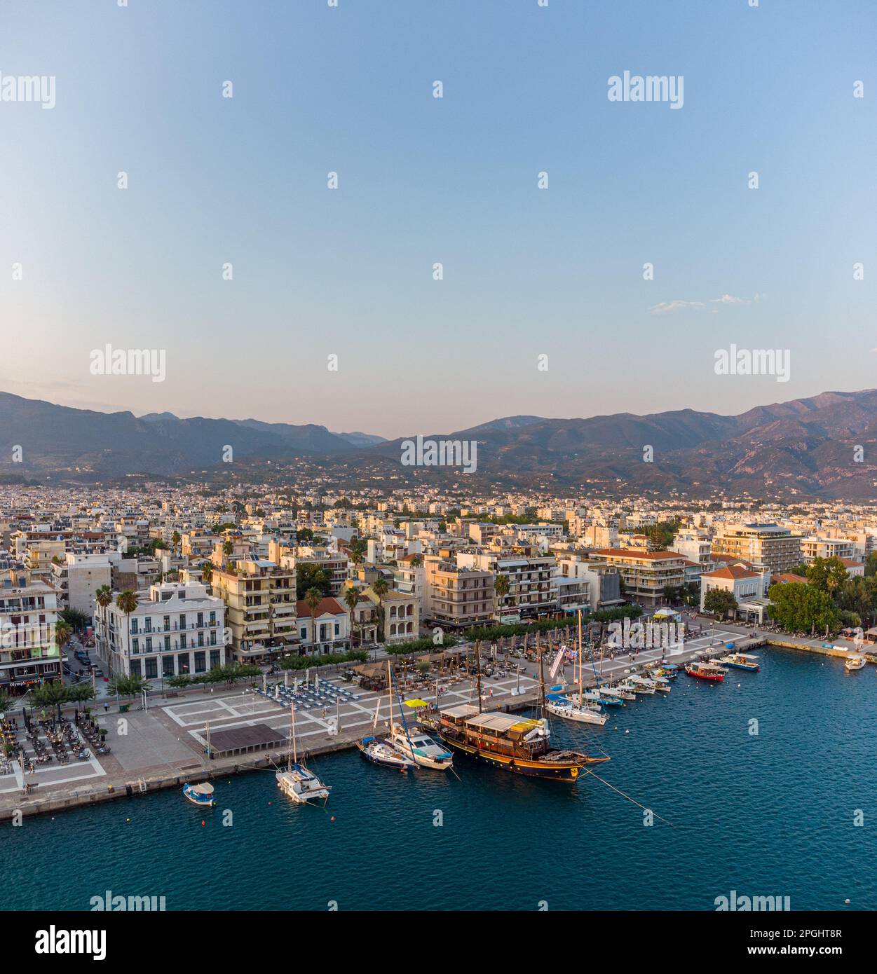 Aerial view kalamata, messinia greece Stock Photo - Alamy