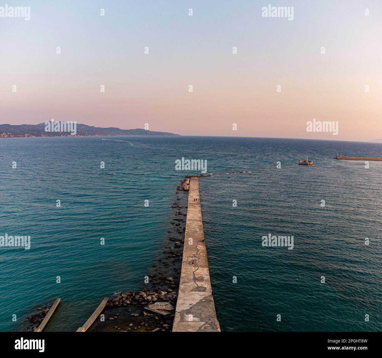 Aerial view kalamata, messinia greece Stock Photo - Alamy