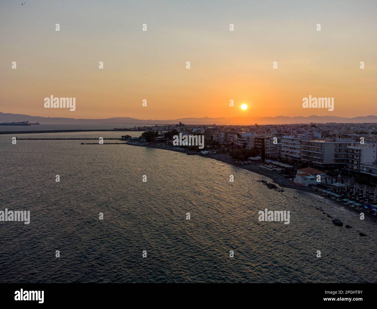 Aerial view kalamata, messinia greece Stock Photo - Alamy