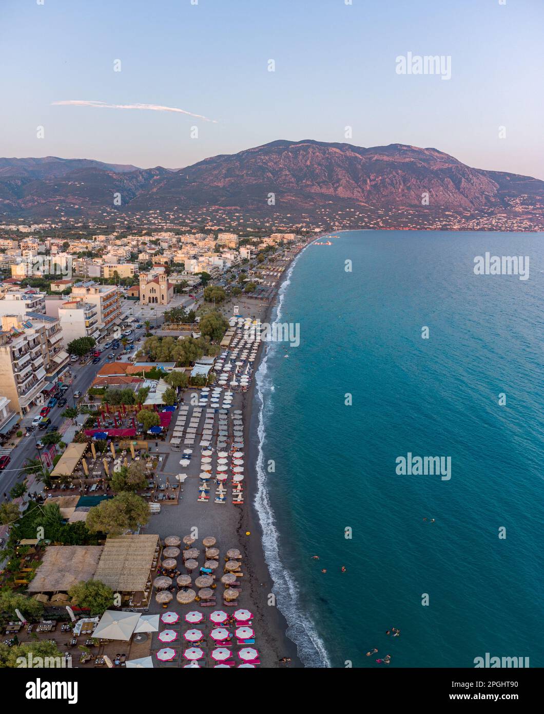 Aerial view kalamata, messinia greece Stock Photo - Alamy