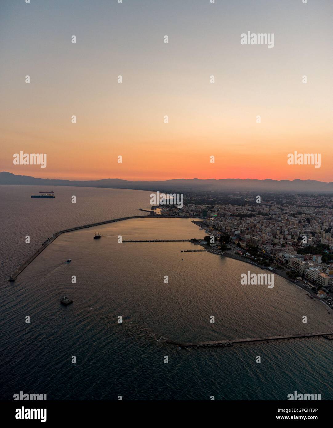 Aerial view kalamata, messinia greece Stock Photo - Alamy