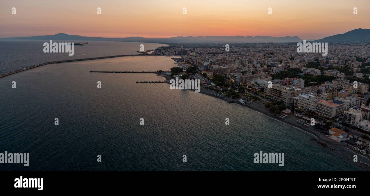 Aerial view kalamata, messinia greece Stock Photo - Alamy