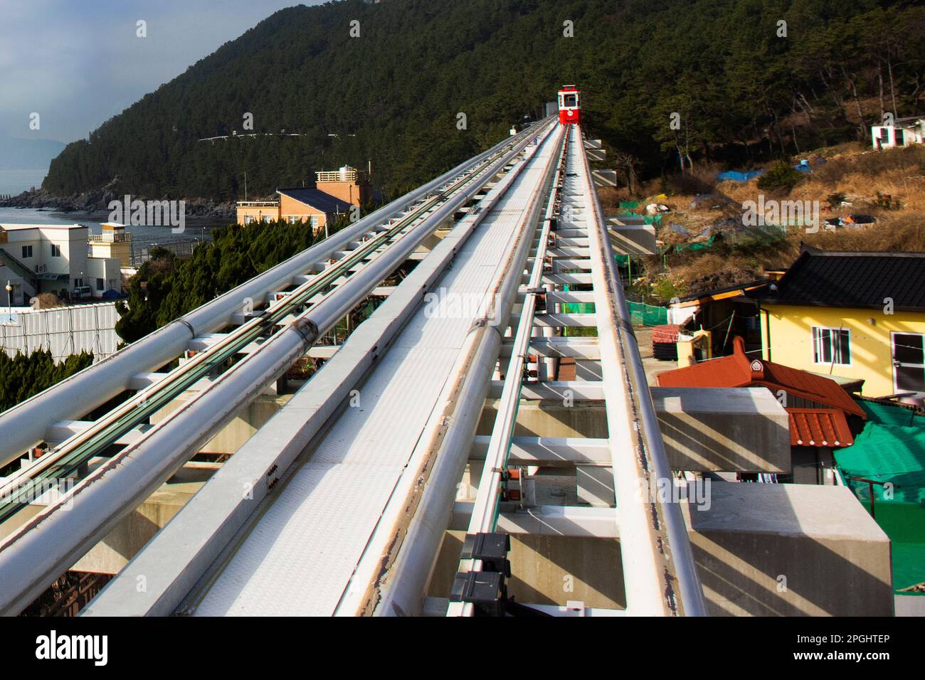 Korean people and foreign travelers sitting passengers journey on Sky ...