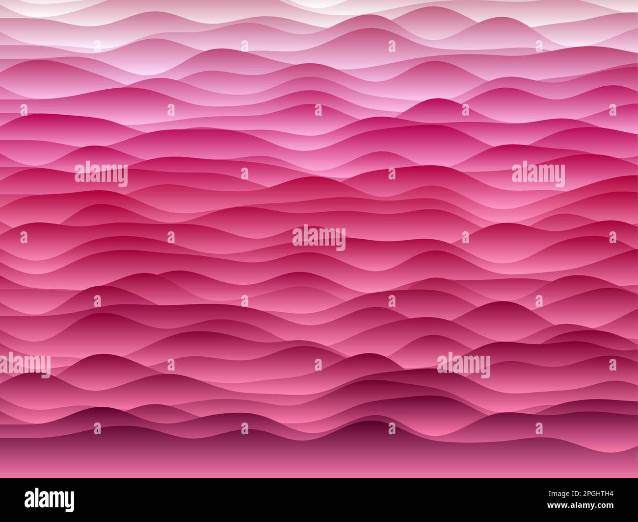 Abstract curves background. Smooth curves with gradients in pink colors ...