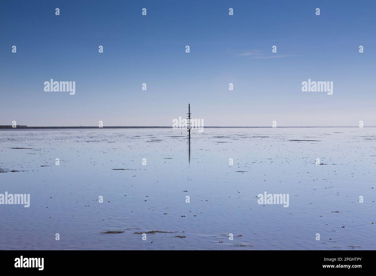 The Maypole, one of very few landmarks on the Broomway, one of the UK's ...