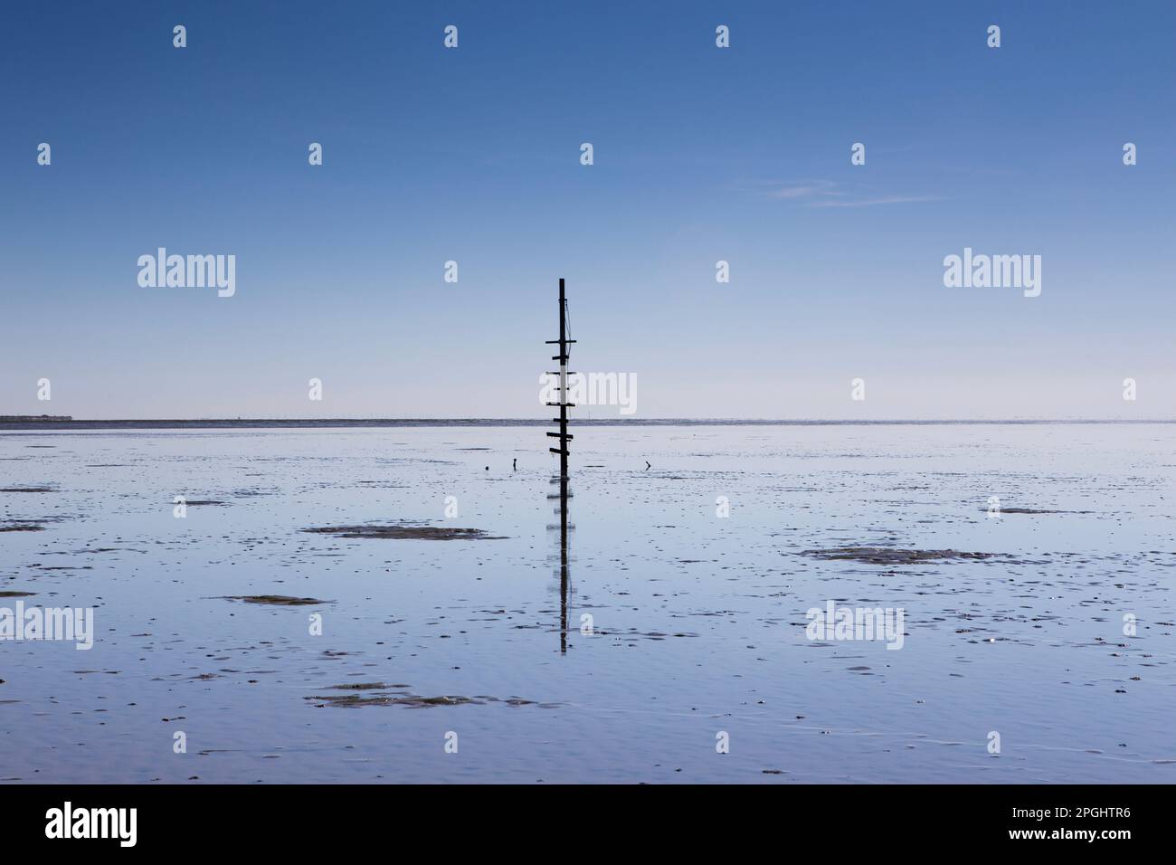 The Maypole, one of very few landmarks on the Broomway, one of the UK's ...