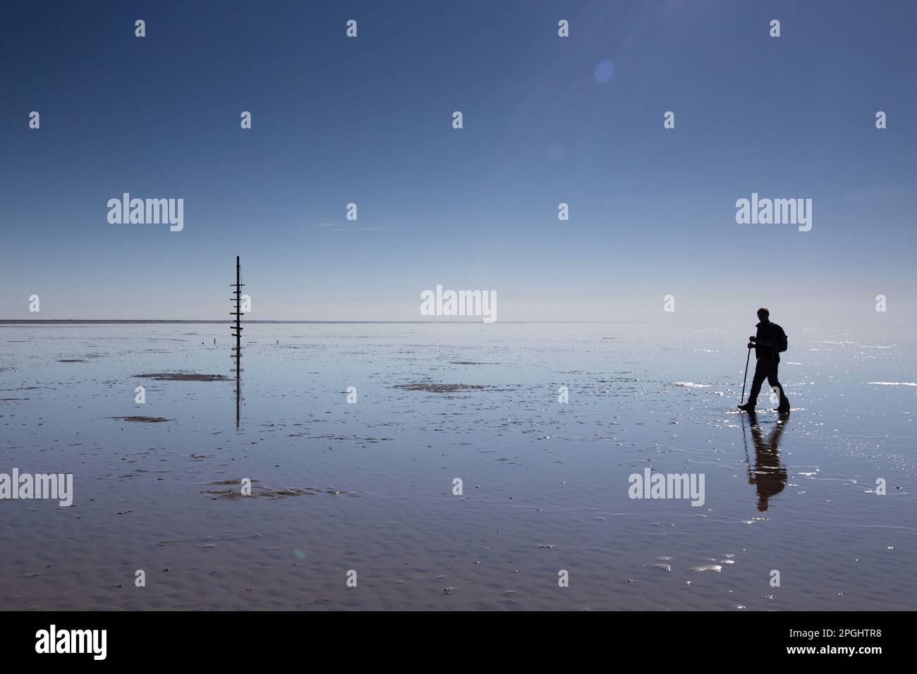 The Maypole, one of very few landmarks on the Broomway, one of the UK's ...