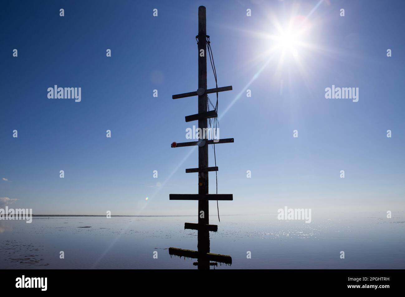 The Maypole, one of very few landmarks on the Broomway, one of the UK's ...