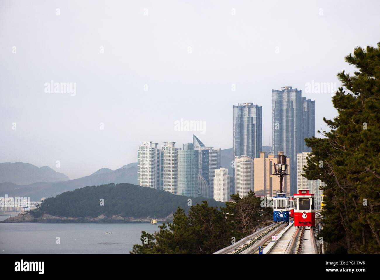 Korean people and foreign travelers sitting passengers journey on Sky ...