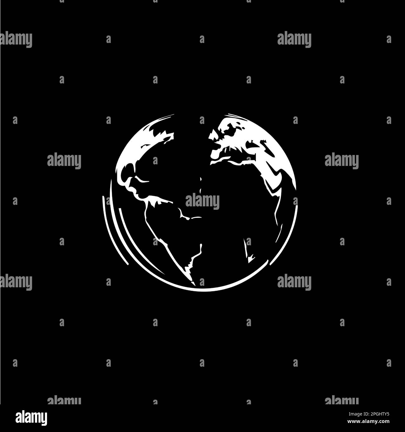 Earth logo template, globe world round emblem, save planet icon. Global ...