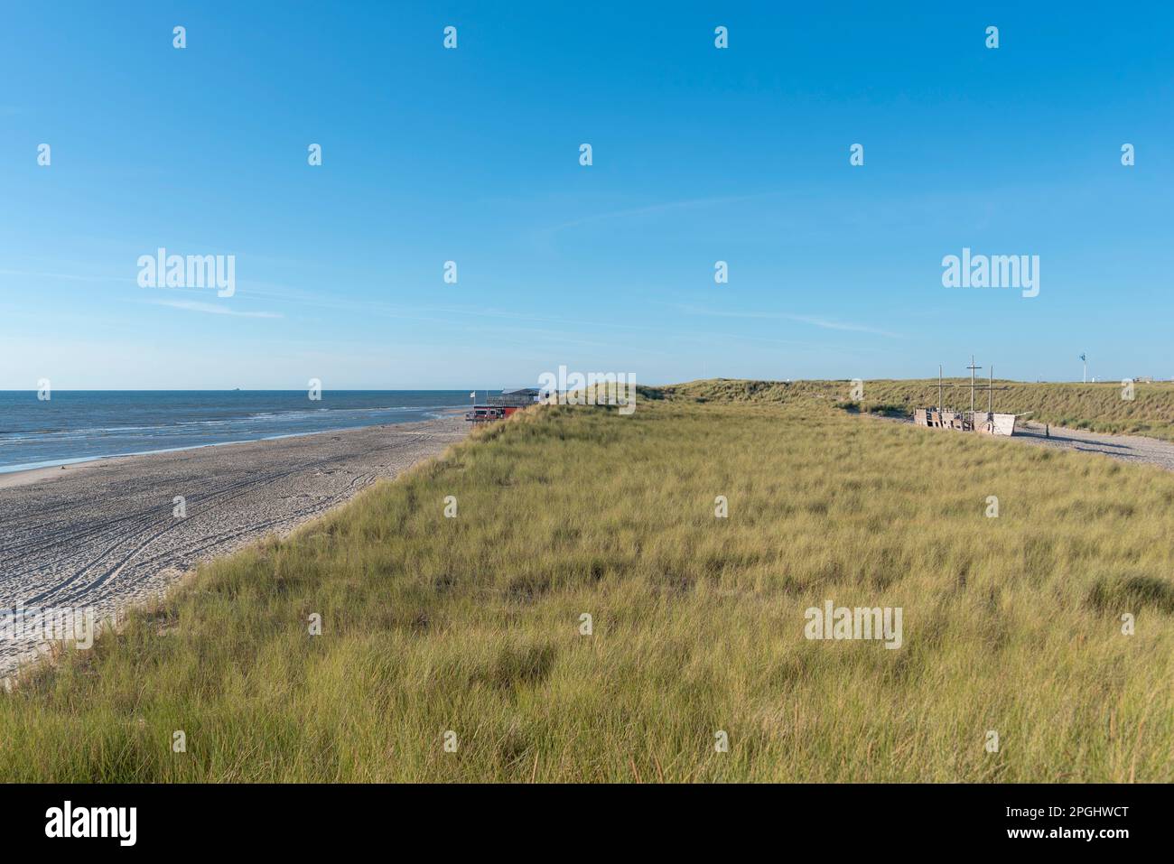 Beach of Camperduin, Schoorl, North Holland, Netherlands, Europe Stock ...