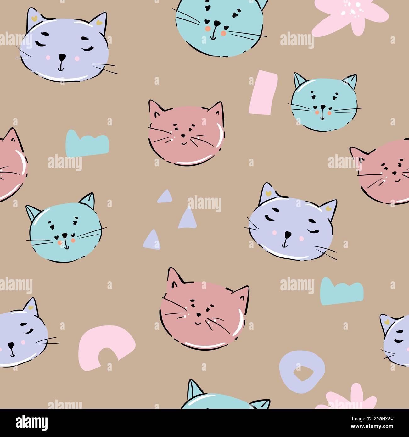 Cat Background Tiled