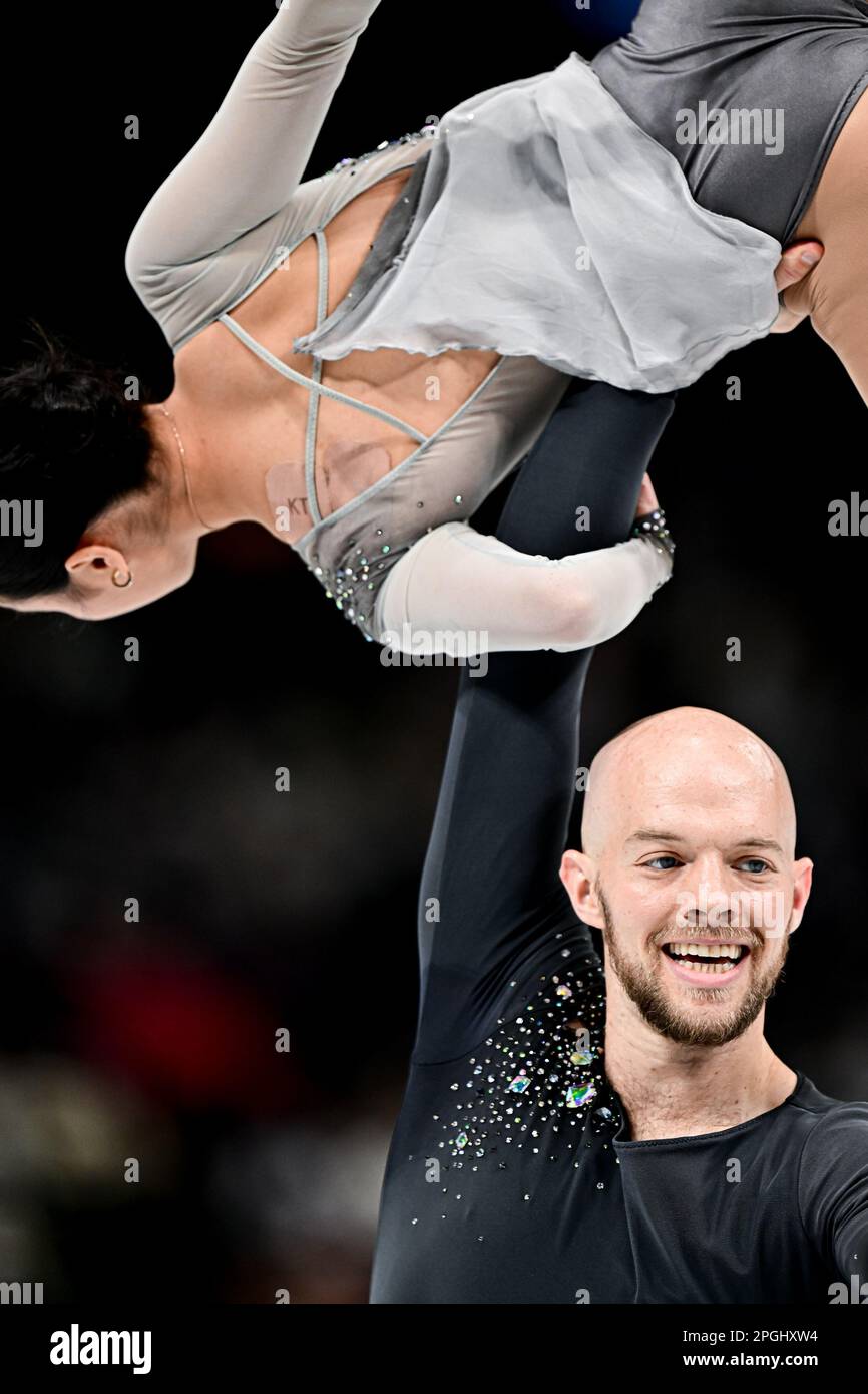 Saitama, Japan. 23rd Mar, 2023. Ellie KAM & Danny O'SHEA (USA), during ...