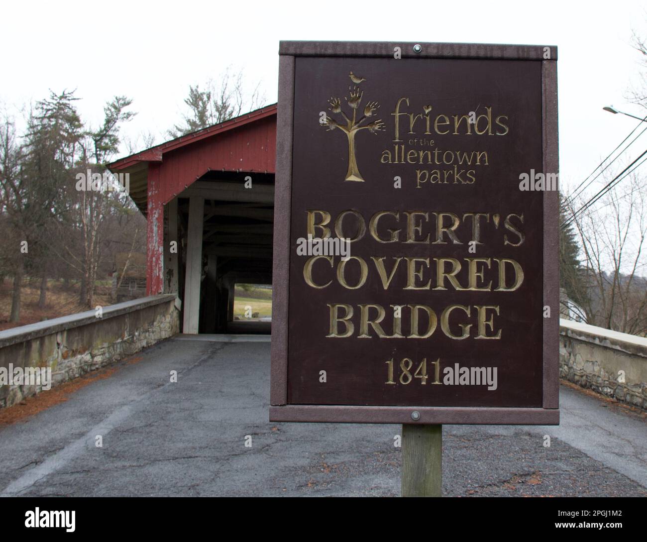 historic Lehigh Valley covered bridges Stock Photo - Alamy