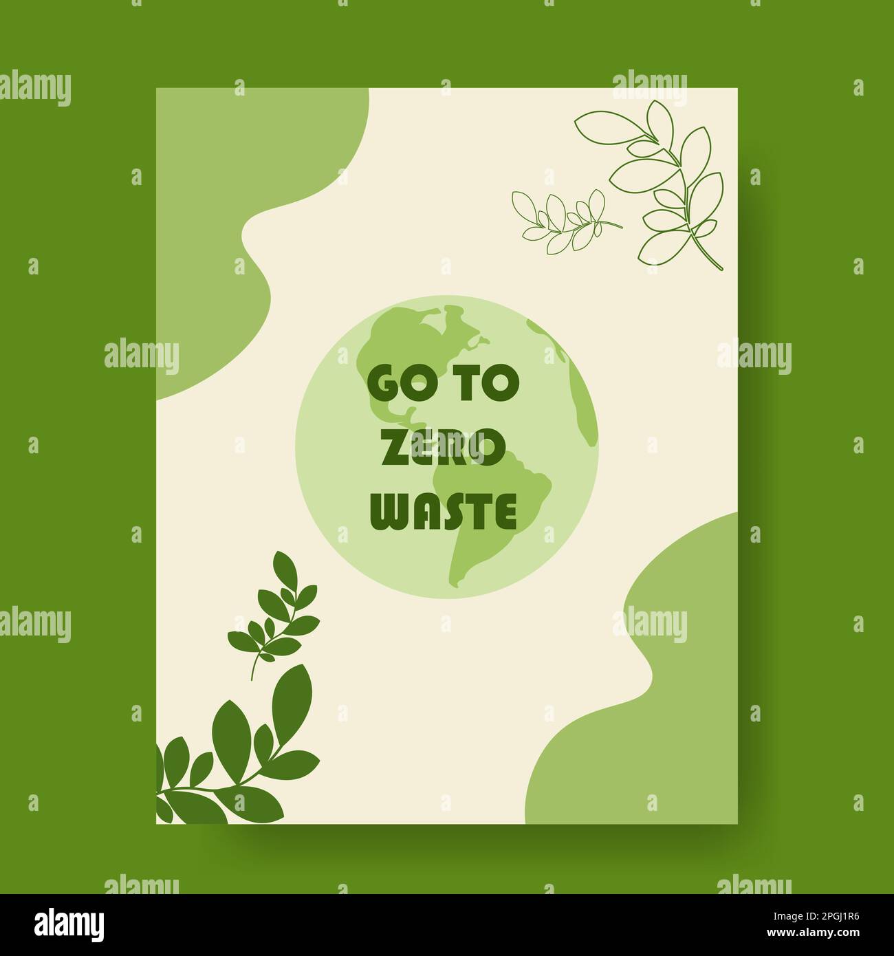 Zero waste infographic vector poster card. Environment care ...