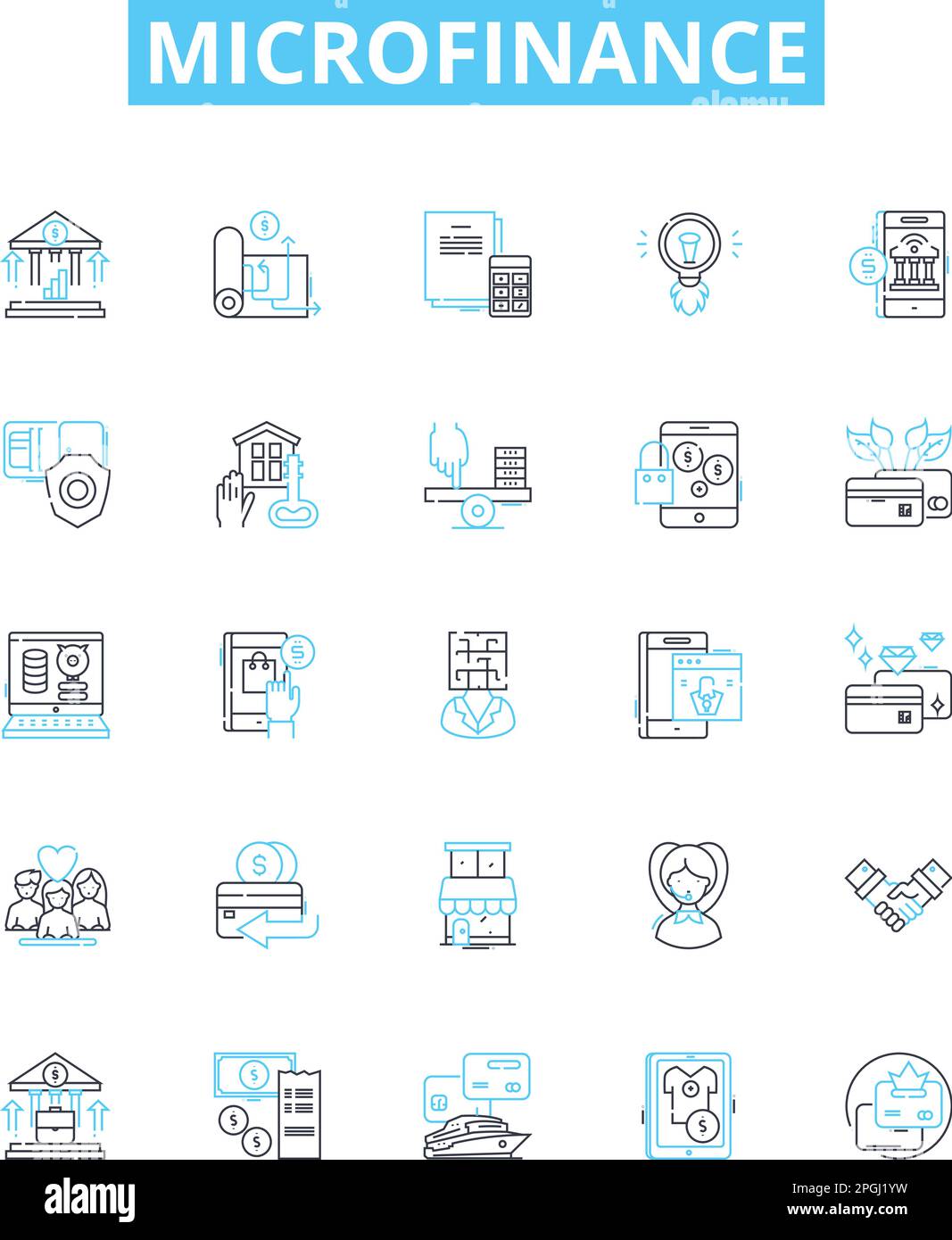 Microfinance women Stock Vector Images - Alamy