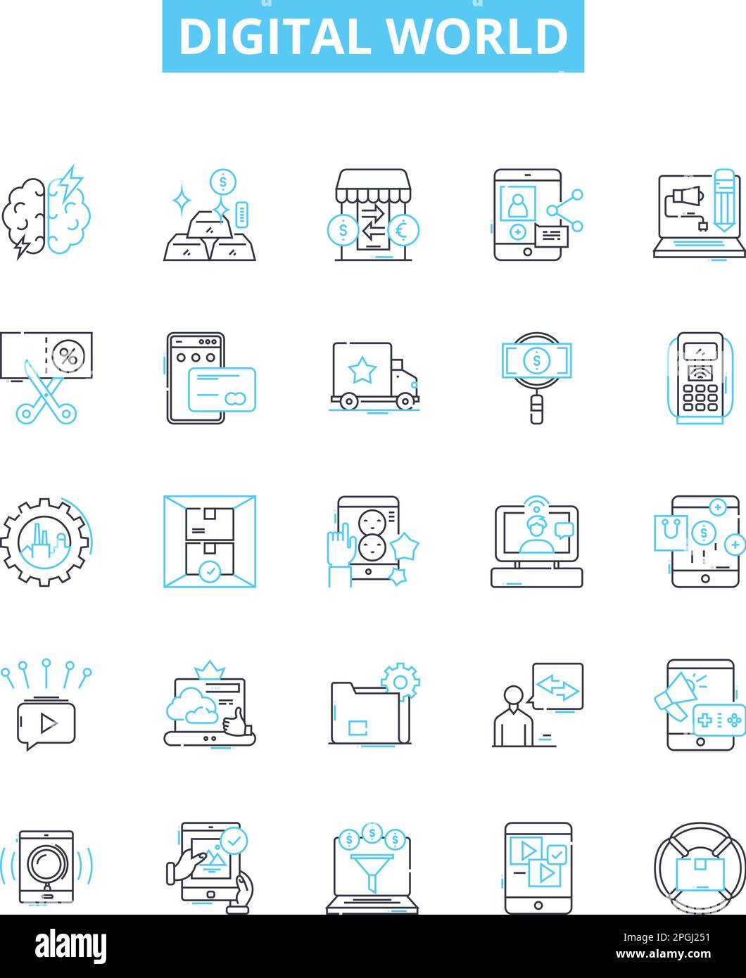 Digital connectivity symbols hi-res stock photography and images - Alamy