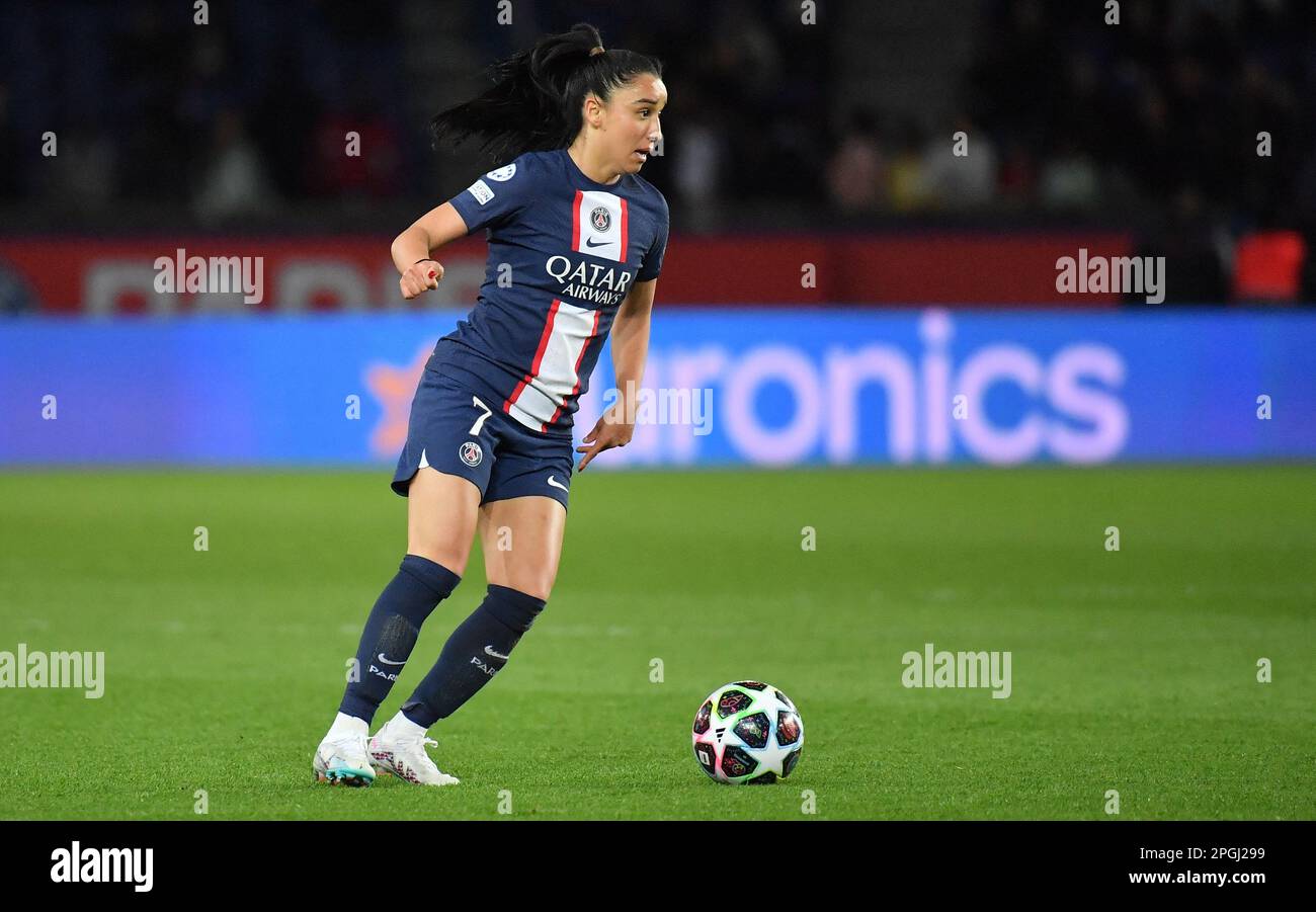 Paris, France. 22nd Mar, 2023. Karchaoui of Paris Saint Germain in ...