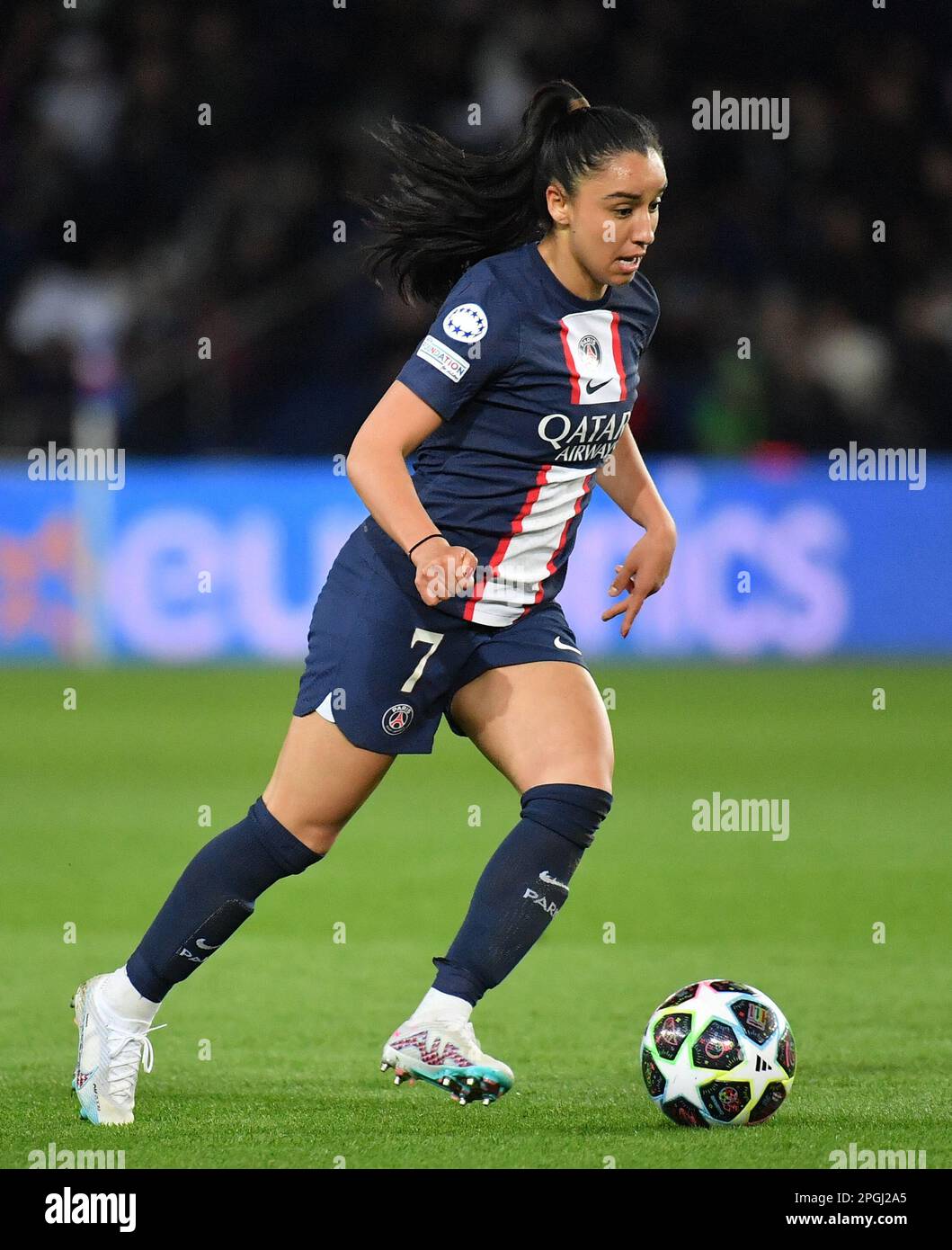 Paris, France. 22nd Mar, 2023. Karchaoui of Paris Saint Germain in ...
