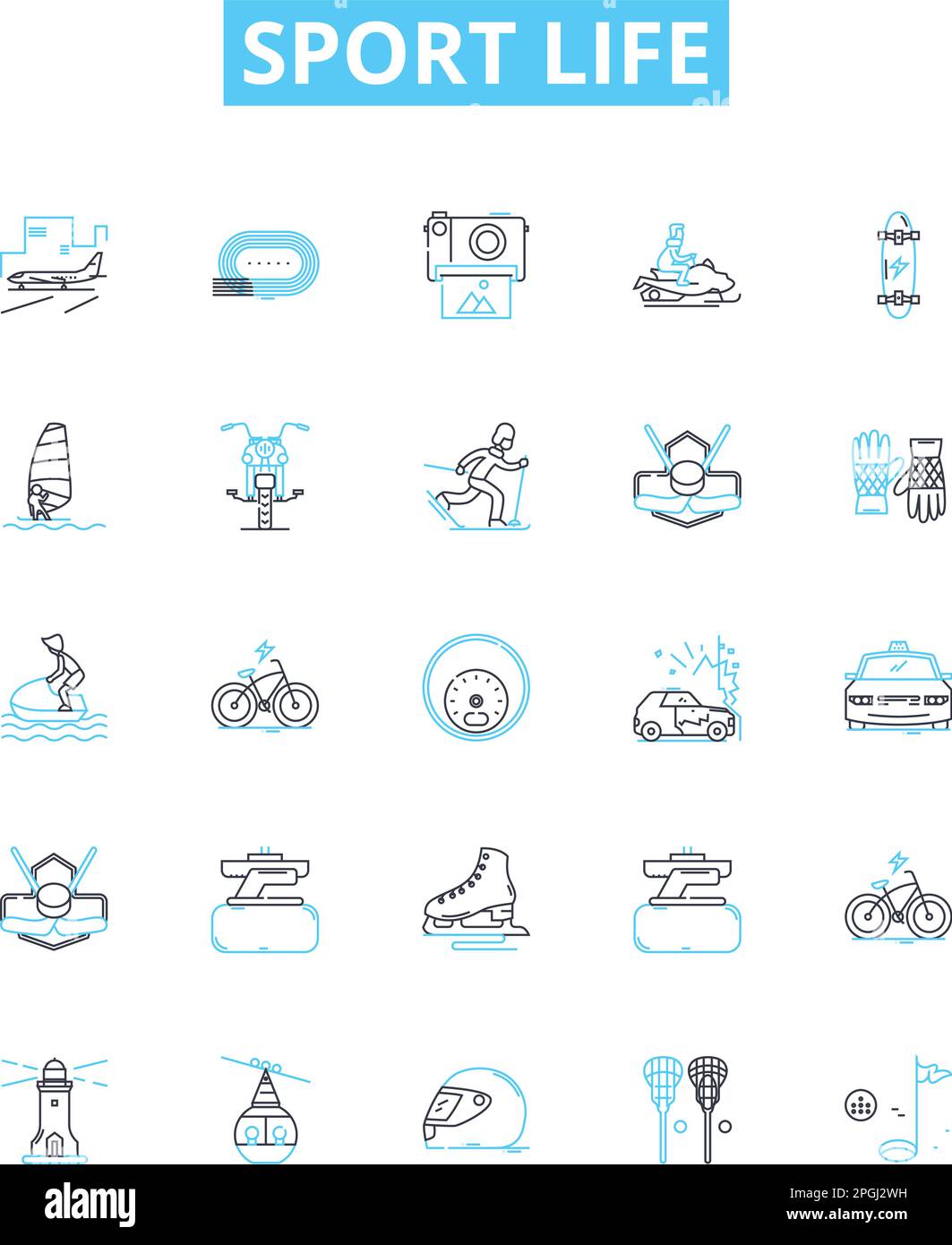 Sport life vector line icons set. sports, life, soccer, basketball ...