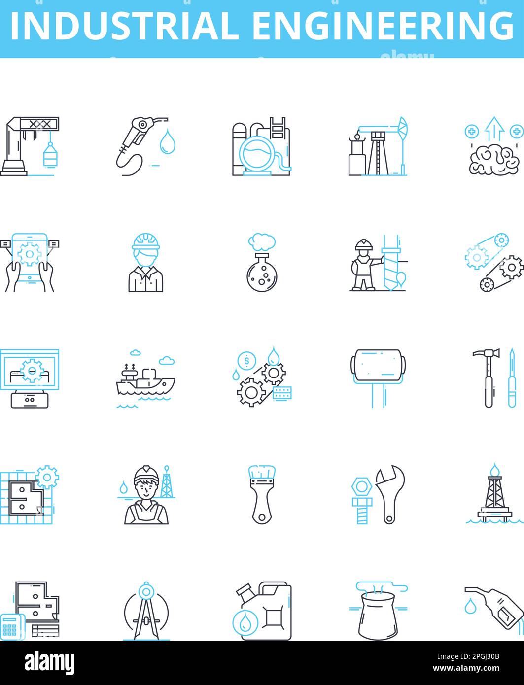 Industrial engineering vector line icons set. Industrial, Engineering ... Industrial engineering vector line icons set. Industrial, Engineering ...