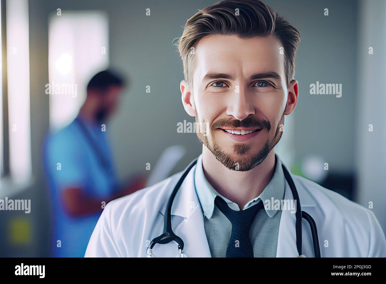 doctor at hospital with stetрoscope Stock Photo - Alamy
