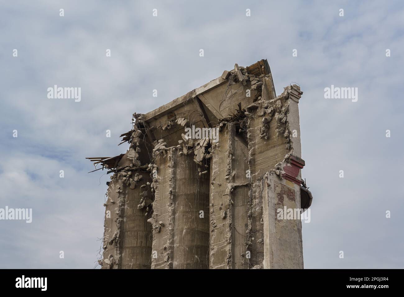 damaged monument building detail before full destruction Stock Photo ...