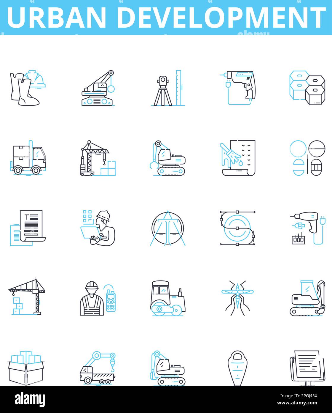 Urban development vector line icons set. Urban, Development, Cities ... Urban development vector line icons set. Urban, Development, Cities ...