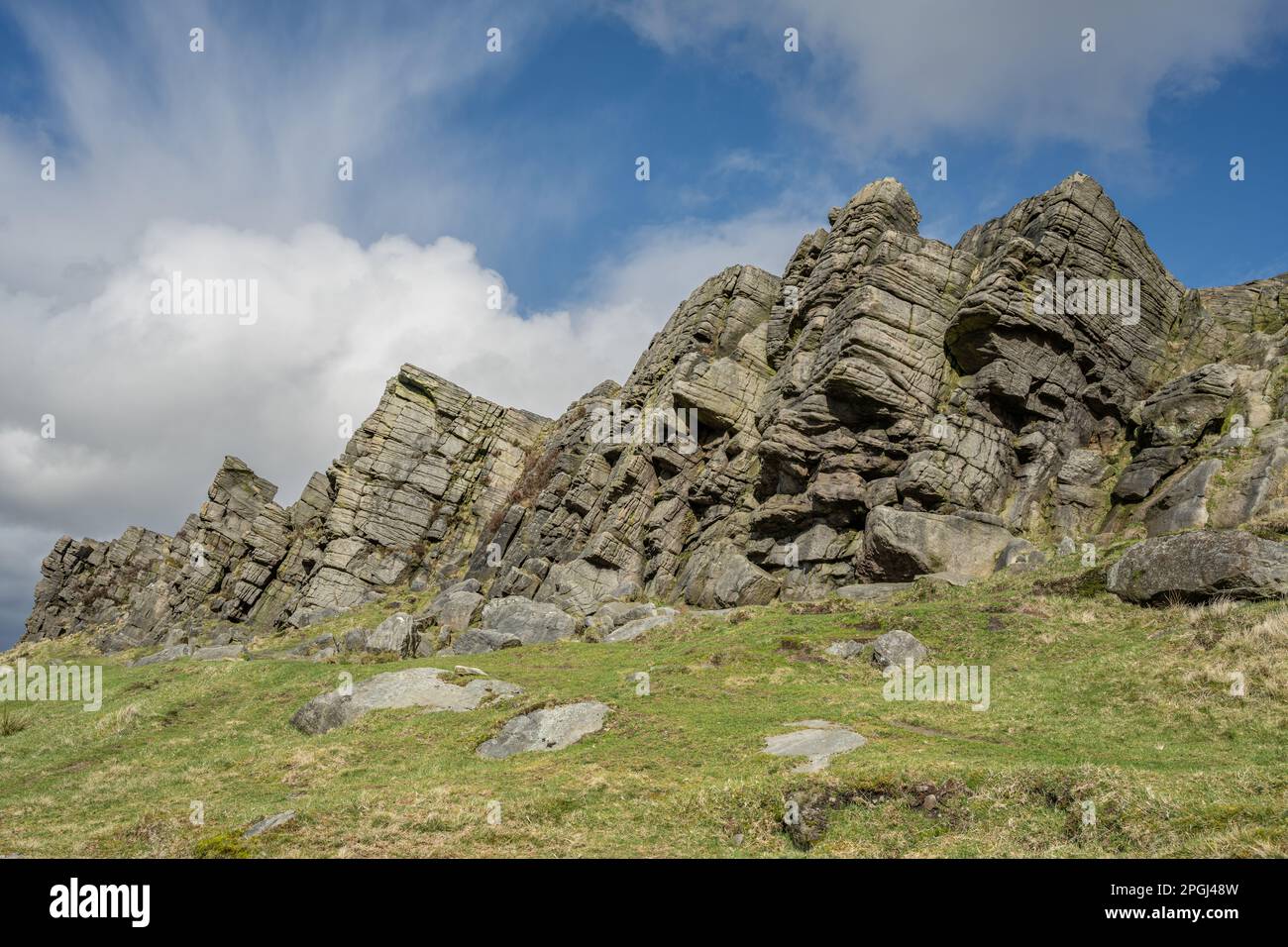 Windgather Rocks. A gritstone crag popular with climbers in the ... Windgather Rocks. A gritstone crag popular with climbers in the ...