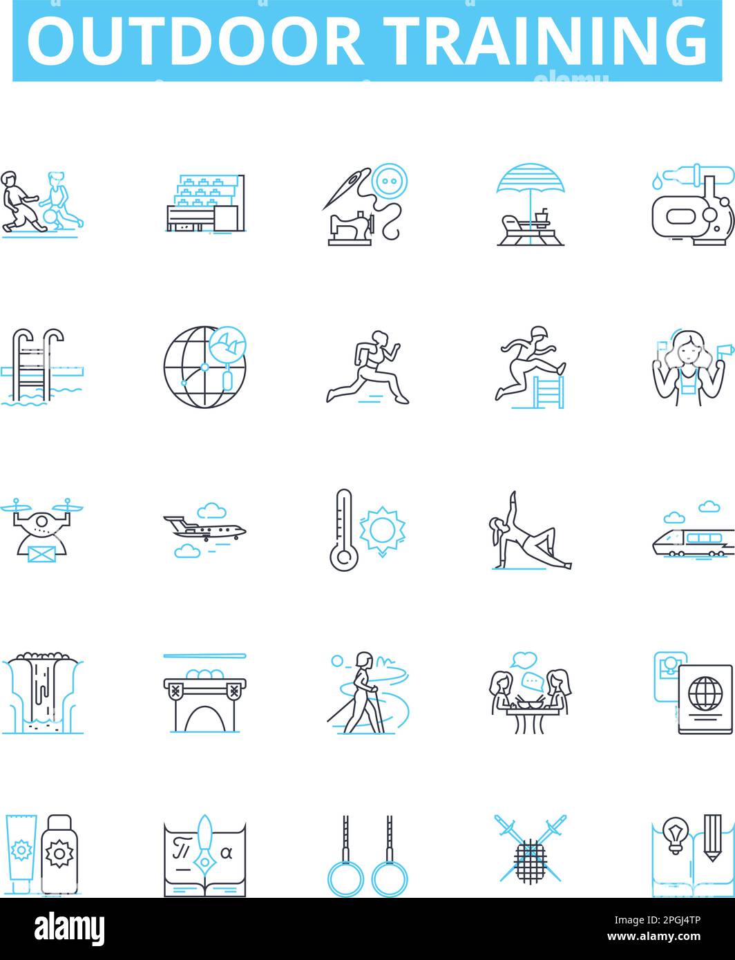 outdoor training vector line icons set. Outdoor, Training, Exercise ... outdoor training vector line icons set. Outdoor, Training, Exercise ...