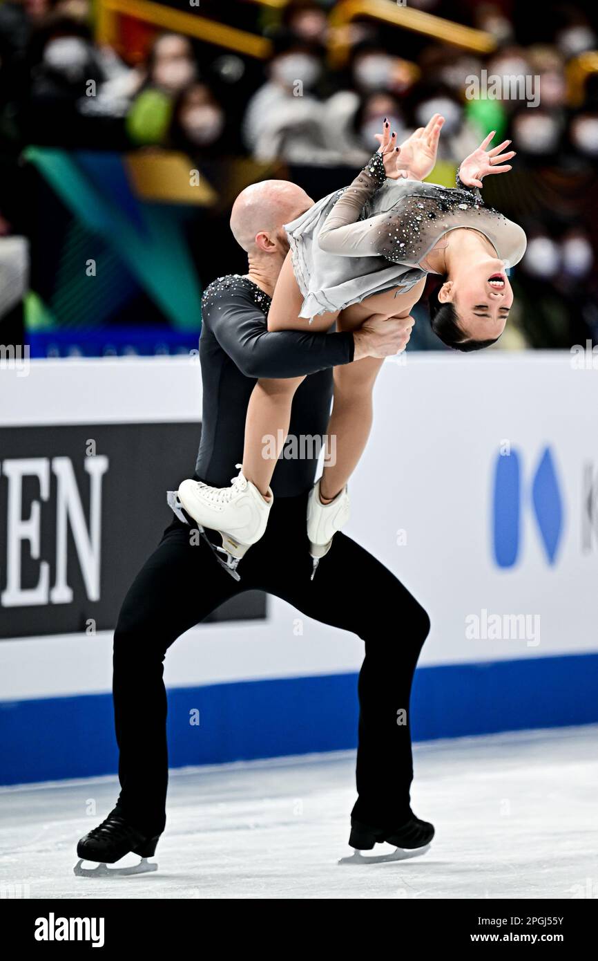 Saitama, Japan. 23rd Mar, 2023. Ellie KAM & Danny O'SHEA (USA), during ...