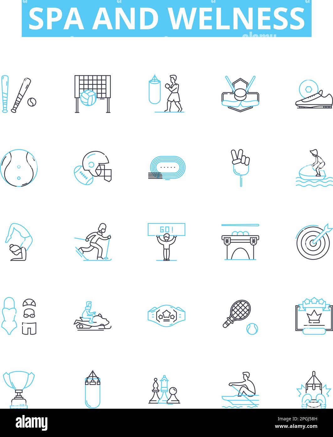 Spa and welness vector line icons set. Spa, Wellness, Massage, Therapy, Facial, Manicure ...