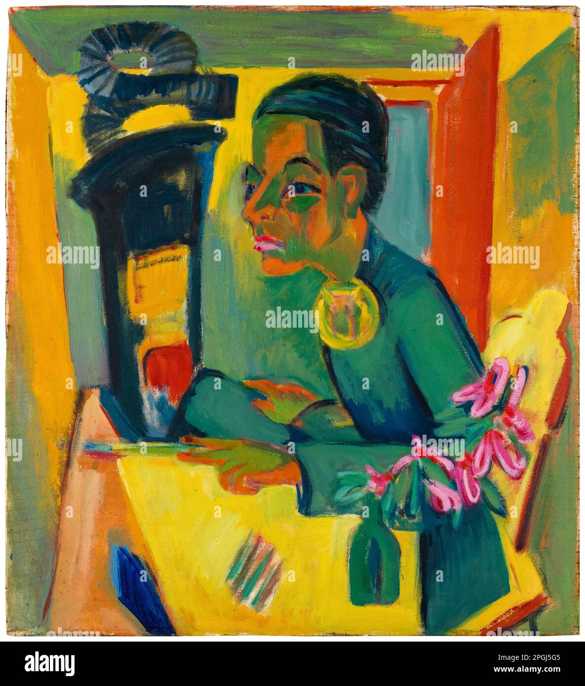 Portrait painter self portrait? Cut Out Stock Images & Pictures - Alamy