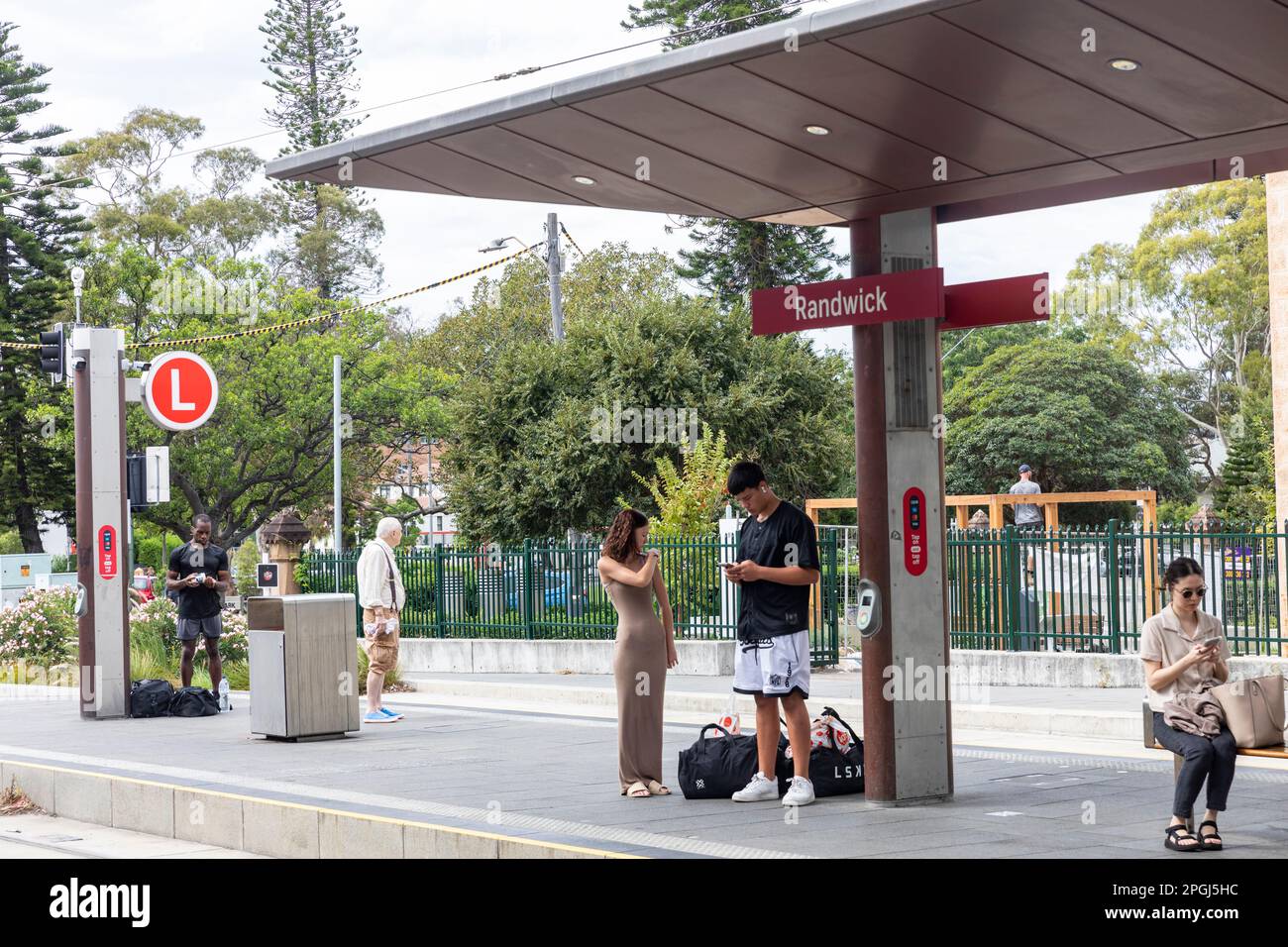 Young australian people using public transport hi-res stock photography ...