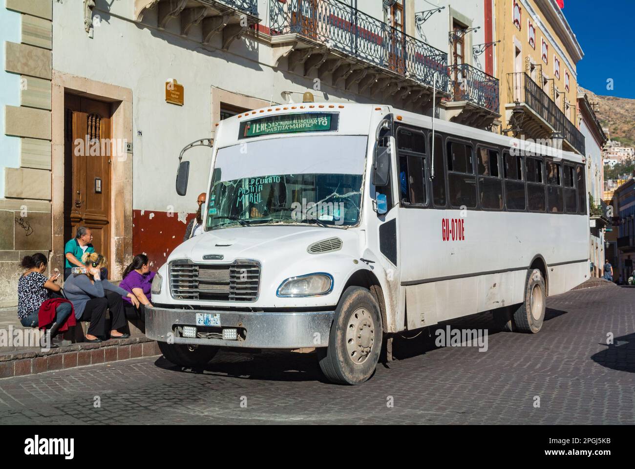 Guanajuato, Guanajuato, Mexico, a collectivo that is a local bus in the ...