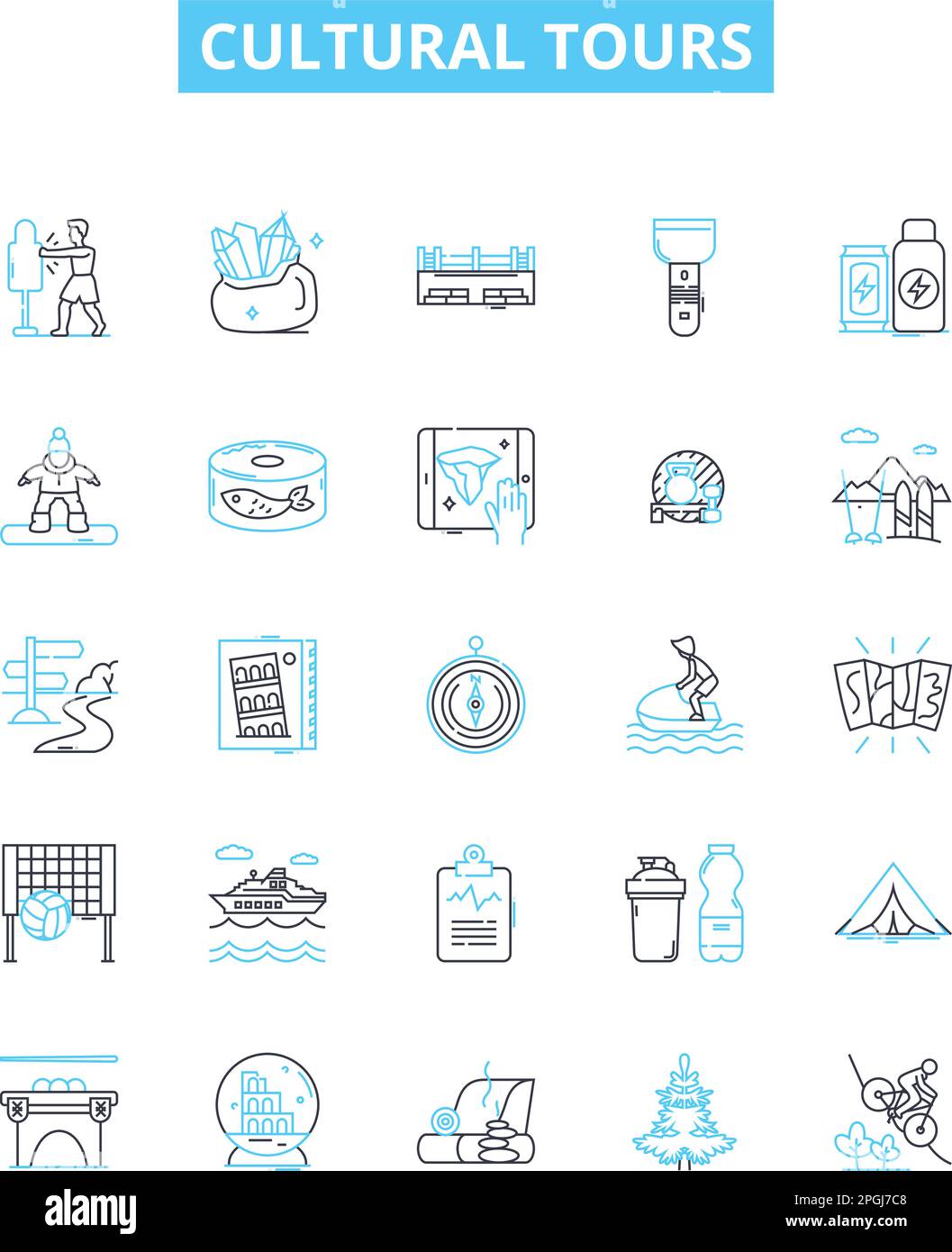 Cultural tours vector line icons set. Cultural, Tours, Excursion ...