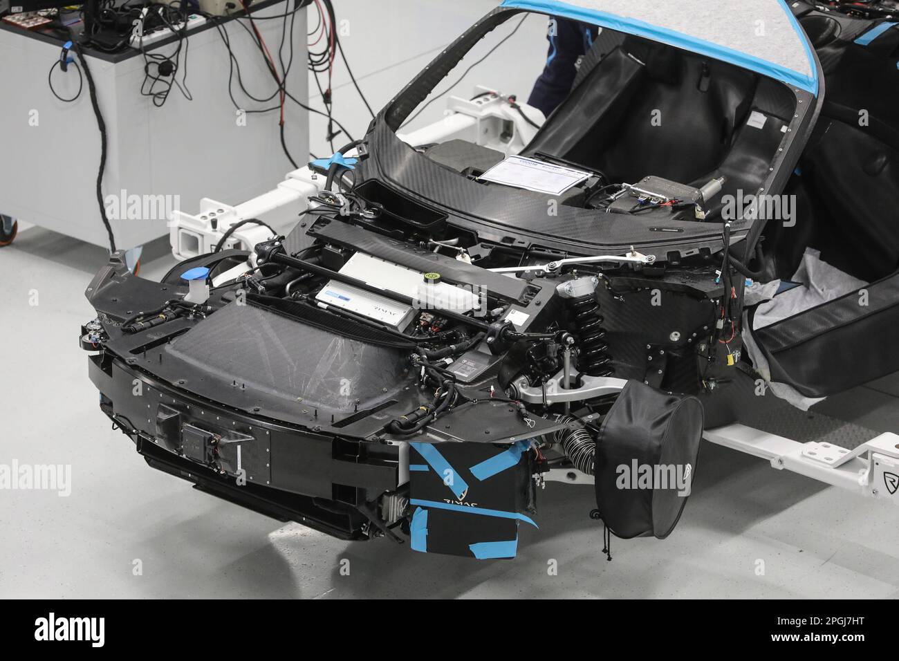 Assembly line producing Electric Hyper car Rimac Nevera is pictured at ...