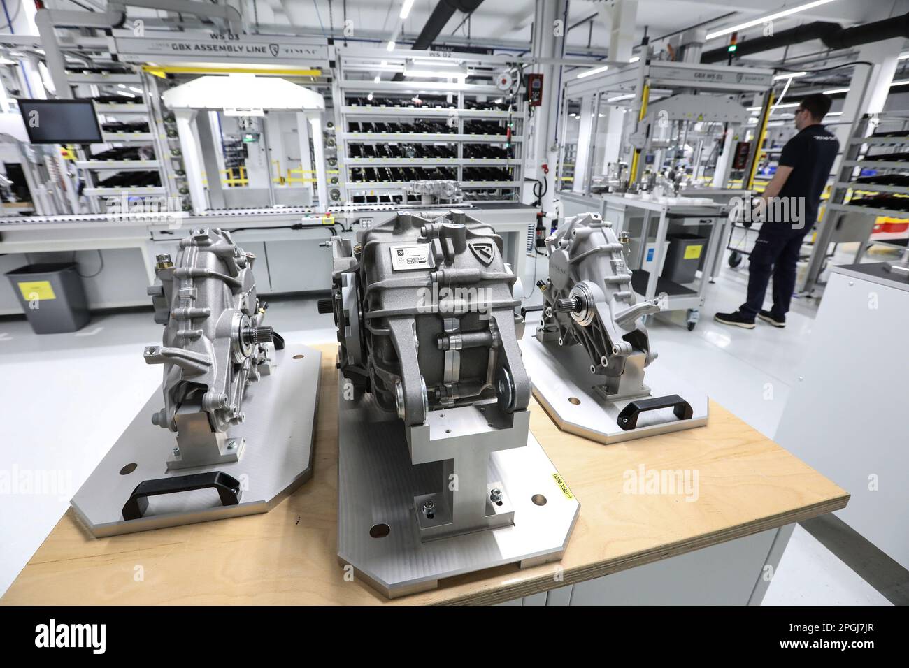 Assembly line producing Electric Hyper car Rimac Nevera is pictured at ...