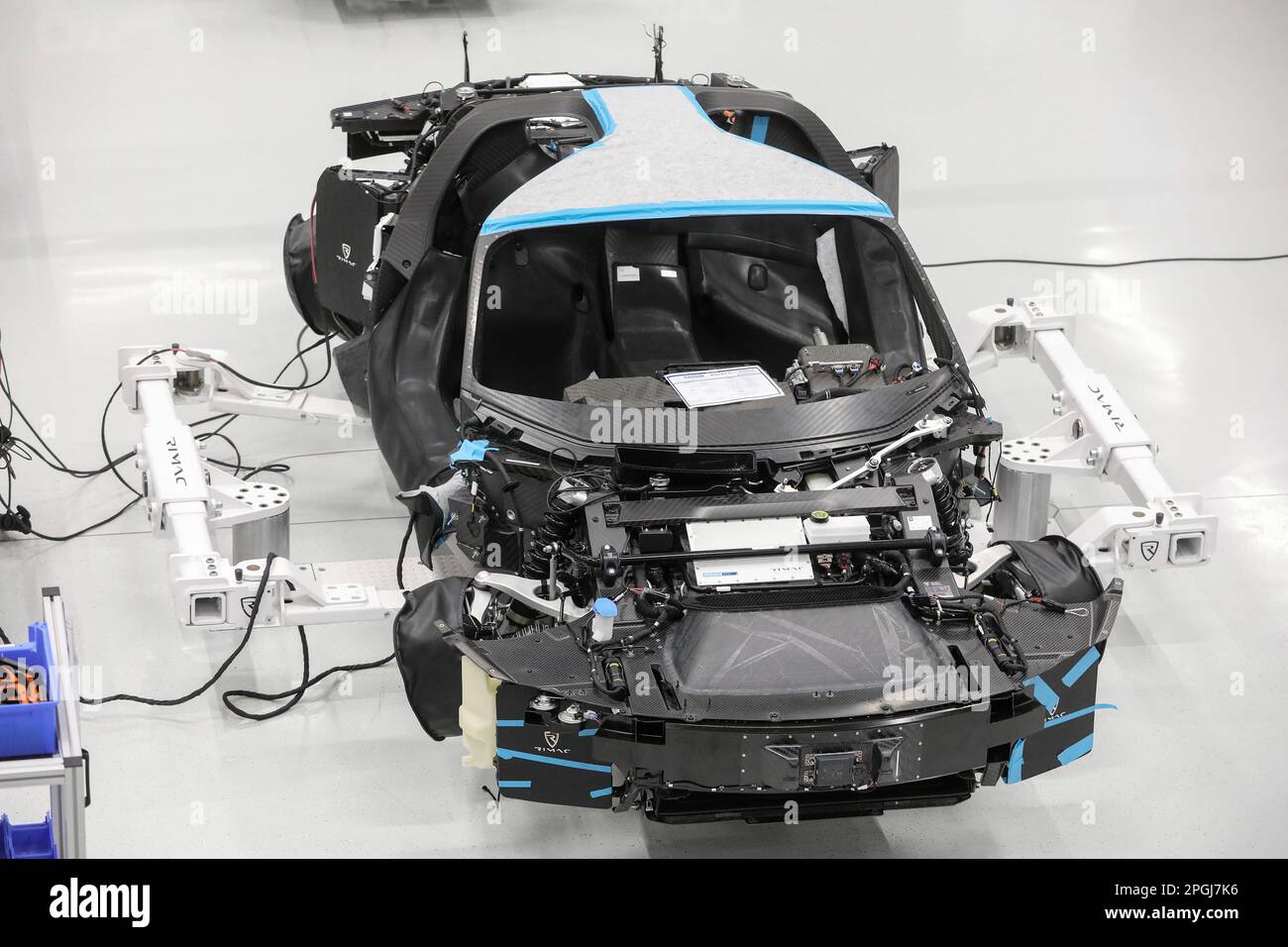 Assembly line producing Electric Hyper car Rimac Nevera is pictured at ...