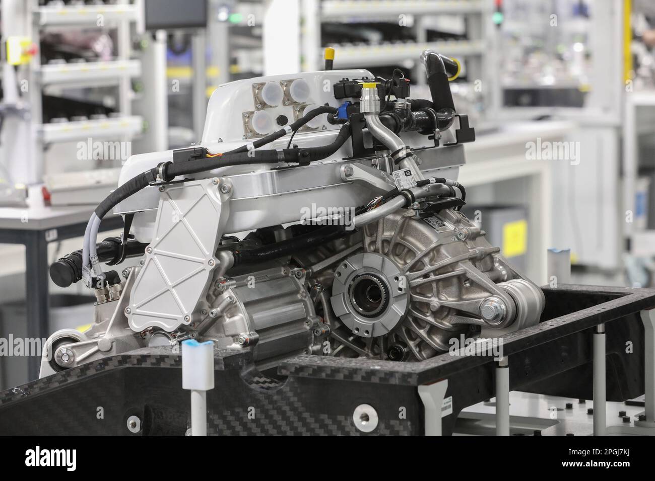 Assembly line producing Electric Hyper car Rimac Nevera is pictured at ...