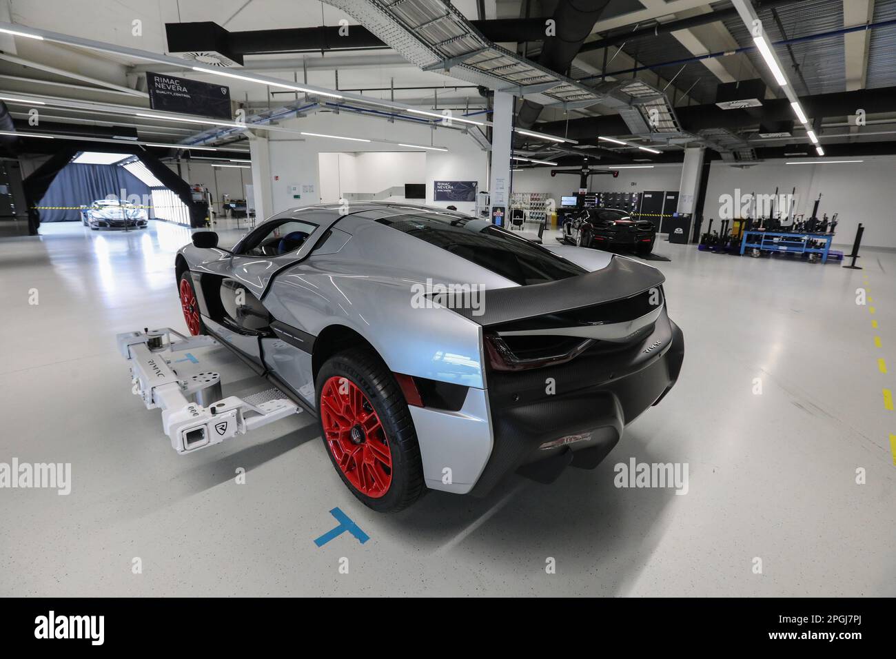 Assembly line producing Electric Hyper car Rimac Nevera is pictured at ...